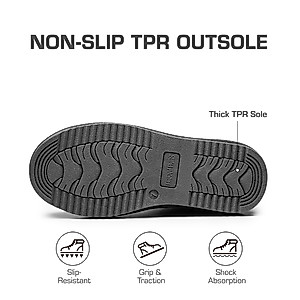 DREAM PAIRS Women's High-top Winter Snow Boots Slip on Warm Comfortable Outdoor Booties Shoes for Women FuzzyClassic,Size 10,Grey,Shorty_HIGH