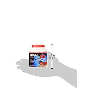 Fluval Color Enhancing Flakes Fish Food 60gm, 2.12-Ounce