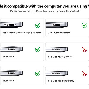 BENFEI USB C to HDMI 6 Feet Cable, USB Type-C to HDMI Cable, Thunderbolt 3/4 Compatible with iPhone 15 Pro/Max, MacBook Pro/Air 2023, iPad Pro, Surface Book 2, Galaxy S23 and More