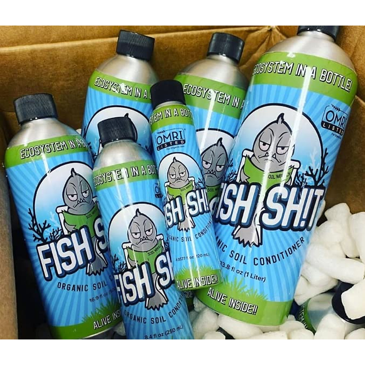 Fish Head Farms Organic Soil Conditioner for Yield and Flavor Enhancement. Improves Fertilizer Efficiency. Useful in both Garden Soil and Hydroponics Applications. 250 mililiters