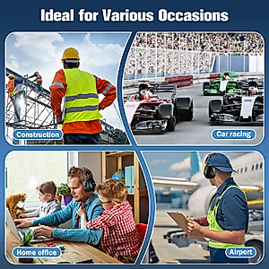 ProCase Noise Reduction Earmuffs Bundle with Kids Ear Protection