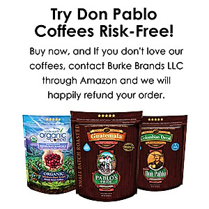 2LB Pablo's Pride Guatemala - Medium-Dark Roast - Whole Bean Arabica Coffee - Low Acidity - 2 Pound Bag