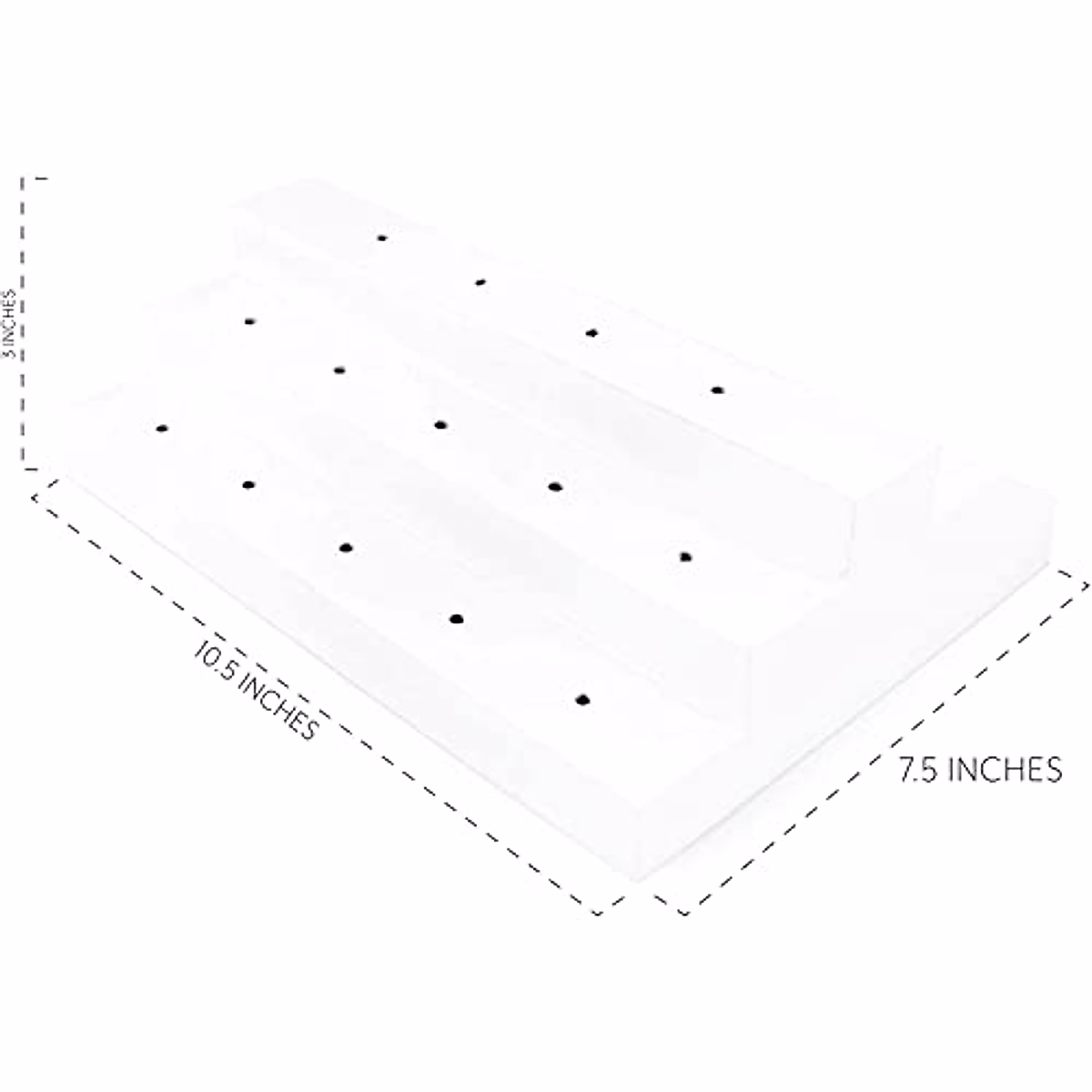 Darware Wooden Cake Pop Stand; Tiered Treat Holder (24-Hole, White)