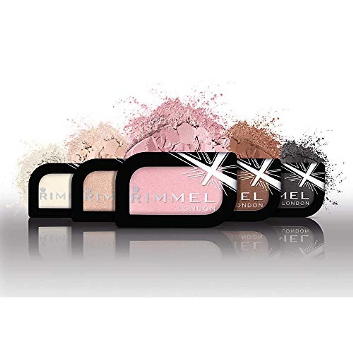 Rimmel London Magnif'Eyes Mono Eyeshadow, Ultra-Blendable, Waterproof, Crease-Proof, 012, Q-Jump, 0.12oz