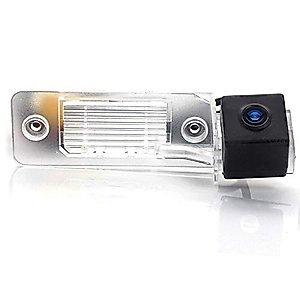 EWAY Rear View Backup Camera for Volkswagen/VW Golf MK4 Estate 1997-2006 MK5 Estate 2003-2009 Passat Estate 2000-2005 TIGUAN 2007-2013 Porsche Cayenne 2003-2010 License Plate Reversing Camera