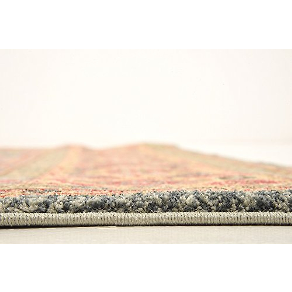 Unique Loom Edinburgh Collection Classic Oriental Traditional French Cottage Inspired Intricate Design Area Rug (6' 0 x 9' 0 Rectangular, Light Blue/ Beige)