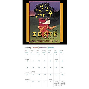 Bon Appétit 2023 Wall Calendar — Vintage Food Poster Art, 16-Month Cooking Calendar, 12" x 12"
