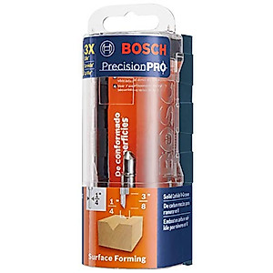BOSCH 85284MC 1/4 In. x 1/4 In. Solid Carbide V-Groove Router Bit