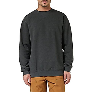 Carhartt mens Midweight Crewneck (Big & Tall) Sweatshirt, Carbon Heather, X-Large Big Tall US