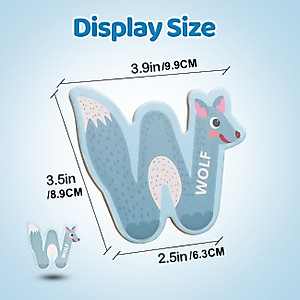 HOONEW Jumbo Magnetic Letters Magnets for Kids Large Magnetic Letters Alphabet ABC Uppercase Fridge Refrigerator Magnets Learning Educational Spelling Toy for Kids Toddlers 3+ Years Old