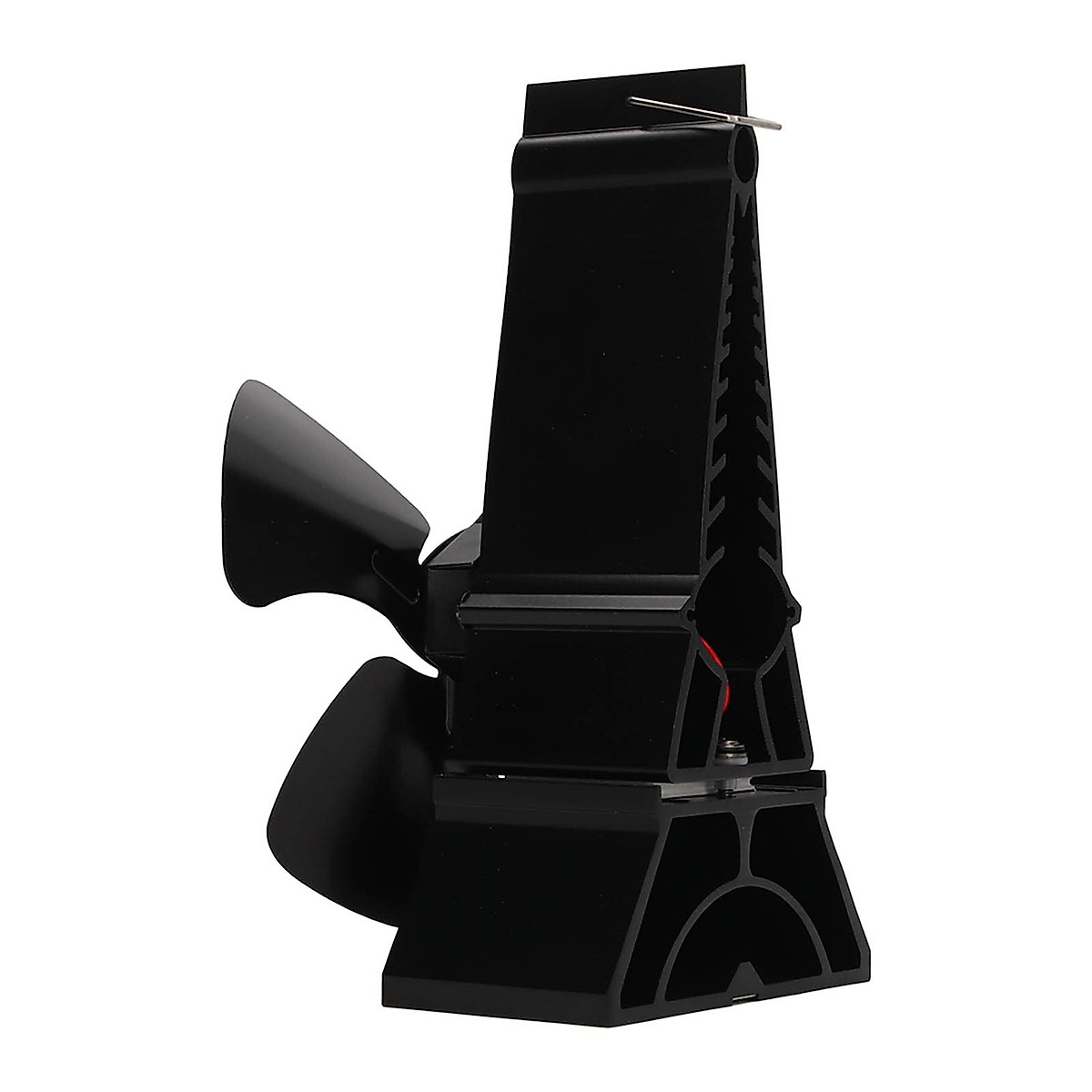 Hilitand Fireplace Fan, 3 Blade Wood Stove Fan, Thermal Sensing Powered Low Noise Aluminum Alloy Thermoelectric Fan, for Coal, Pellet or Wood, Valves