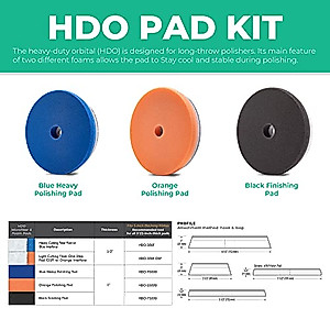 Lake Country HDO Heavy Cutting Microfiber Pad - Safe for All Paint and Finishes: Heavy Duty Orbital Cutting Pad Helps Remove Scratches, Swirls, Buffing Trails, and Oxidation (2 Pack, 5.5")