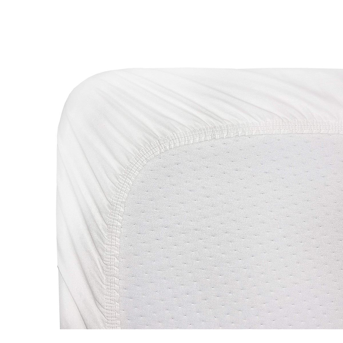 Colgate Mattress Eco Cover - GREENGUARD Gold Certified Organic Cotton Fitted Crib Mattress Cover Made with Certified Organic Cotton, Waterproof Backing, and Strong Elastic Around Perimeter