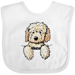 inktastic Pocket Goldendoodle Baby Bib White - KiniArt 39fb