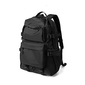 Male Backpack Travel Leisure Bag Computer Schoolbag for College and Middle School Students Can Fit 15.6 "laptop (black)