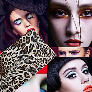 Allwon Magnetic Makeup Palette Leopard Empty Makeup Palette for Eyeshadow Lipstick Blush Powder