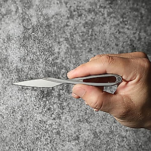 CIVIVI D-Art Neck Knife, Ostap Hel D2 Fixed Blade with a Kydex Sheath and a chain, Utility Knife Box Cutter for Cartons Cardboard Boxes C21001-1