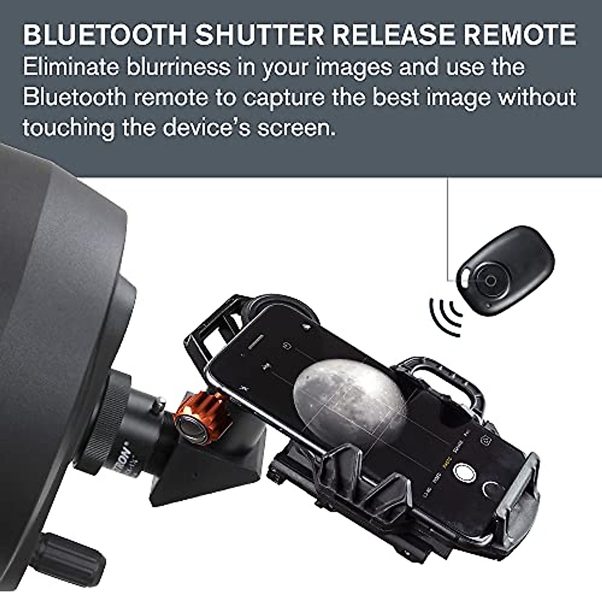 Celestron - NexGo DX Kit - Universal Smartphone Adapter - Digiscoping Smartphone Adapter - BONUS Bluetooth Shutter Release Remote