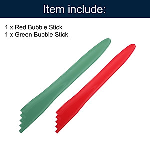 uxcell 2Pcs Bubble Popper Canning Kits, Bubble Measurer Canning Supplies for Canning Food, Red & Green