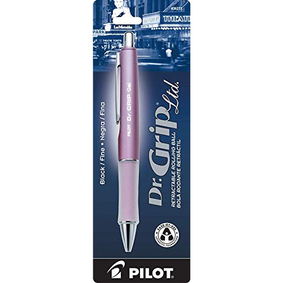 PILOT Dr. Grip Limited Refillable & Retractable Gel Ink Rolling Ball Pen, Fine Point (Assorted)