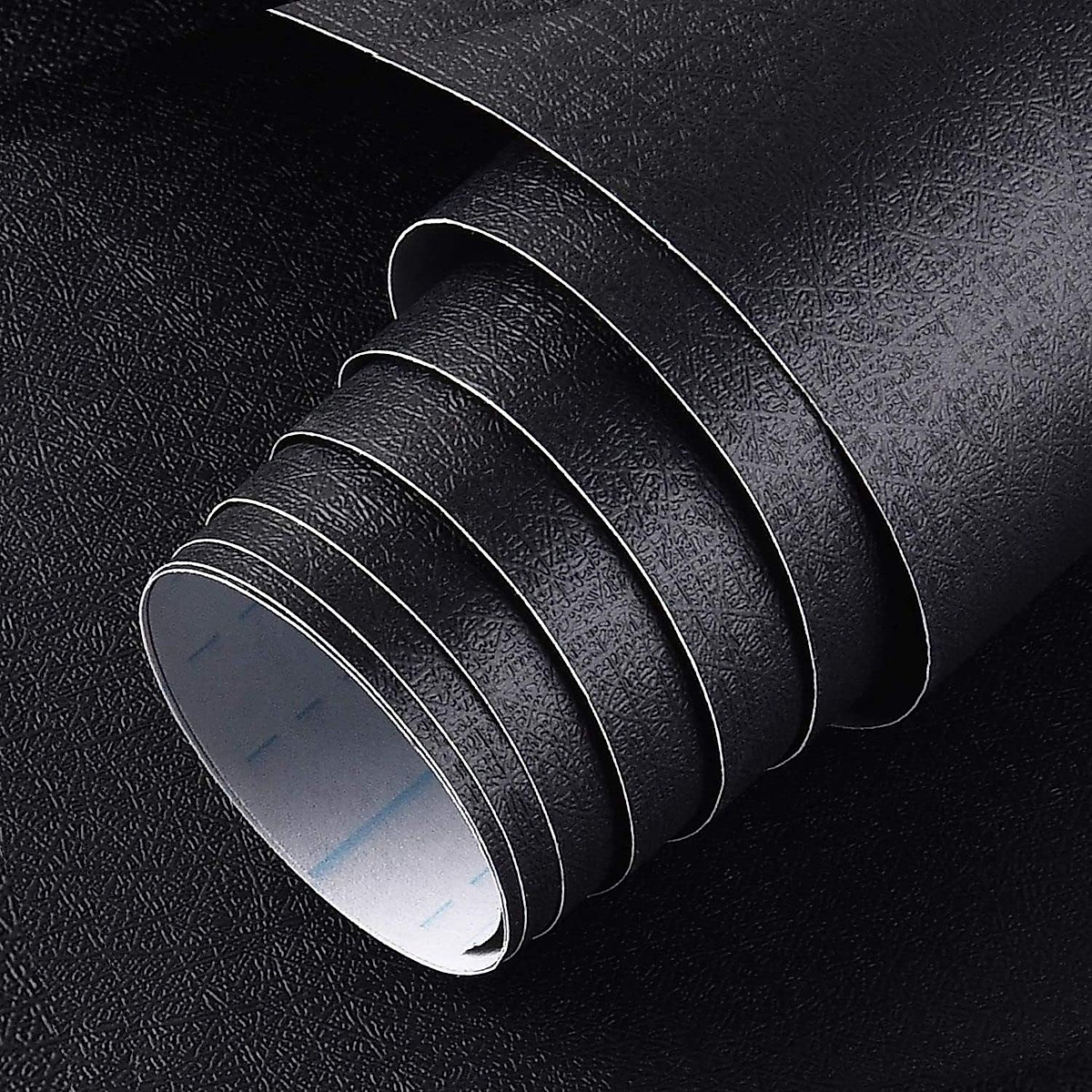 (394inx17.7inch Peel and Stick Wallpaper Black Contact Paper Self Adhesive Easy to Apply Wall Coverings Shelf Home Decorative Wall Paper Textured Shelf Decorative