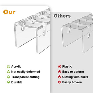 GTI Hat Organizer,2 Packs Hat Rack,Acrylic Hat Organizer for Baseball Caps,No Install Hat Holder Stand,Display and Organizer for 14 Baseball Caps,Suitable for Bedroom, Closet, Dresser (Black)