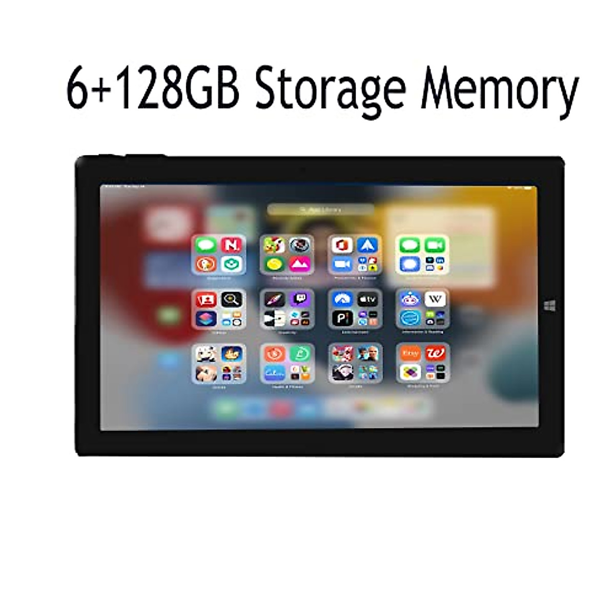 ZAOFEPU 11.6” Windows Laptop, 6+128GB Windows 10 Home Tablet PC, 2 in 1 Laptop with Touchscreen, 1920x1080 FHD Large Screen Tablet Computer Comes with a Bracket and Keyboard, Powerful 5000mAh-Black