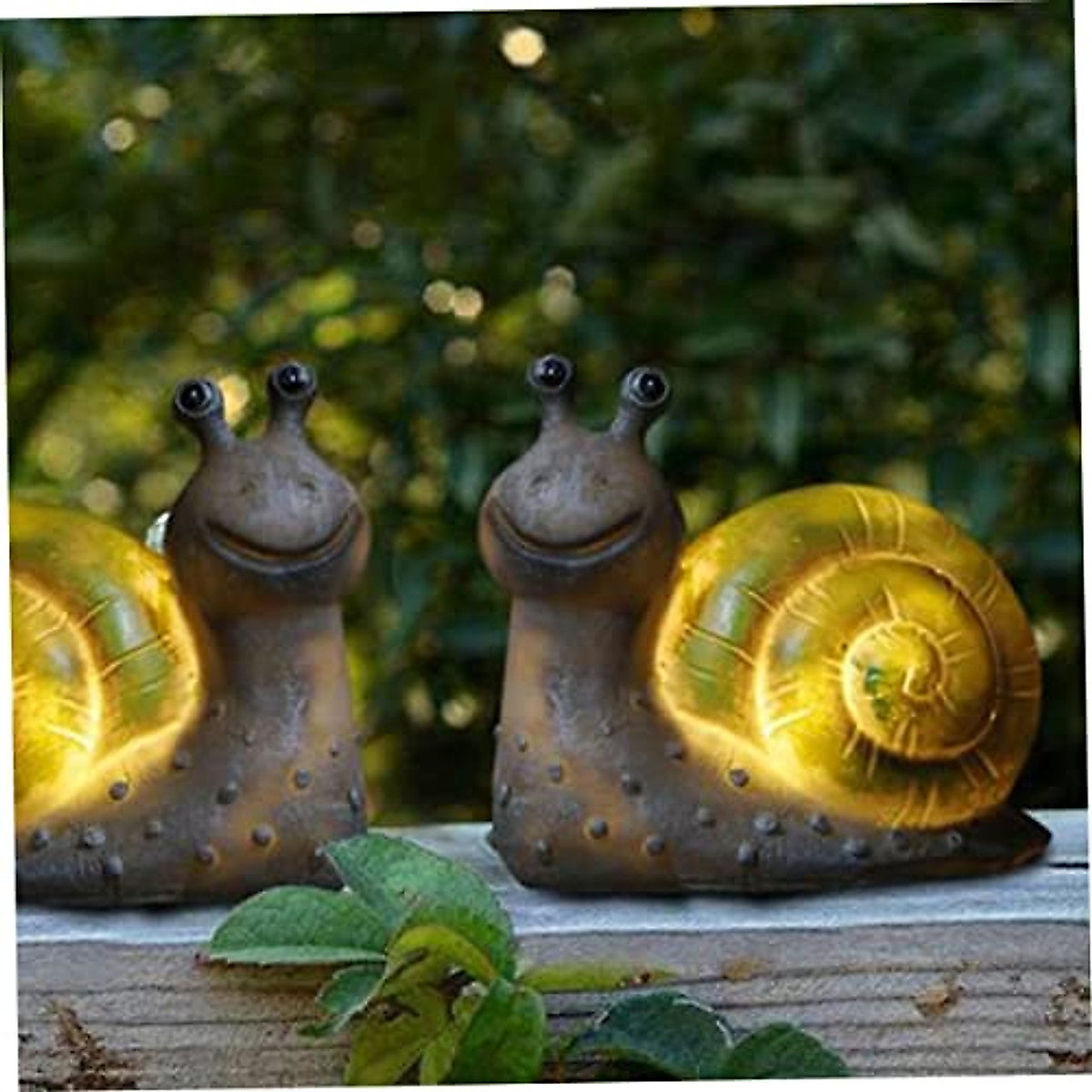 Uonlytech 3pcs Outdoor Ornament Lights Outdoor Garden Lights Animal Light Lawn Lamp Decorative Lights Solar Garden Lamp Solar Animal Lights Decorative Lights Snails Water Proof