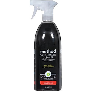Method Daily Granite Cleaner Spray, Apple Orchard, Plant-Based Cleaning Agent for Granite, Marble, and Other Sealed Stone, 28 oz Spray Bottle (Pack of 1)