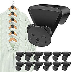 18 Pcs Space Saving Hanger Hooks, Clothes Hanger Connector Hooks, Heavy Duty Cascading Hanger Hooks for Organizer Closet, Fits All Hangers