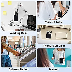 Zemexy Cell Phone Card Holder Wallet Stick on for Back of Phone,Stretchy Adhesive Sticker Credit/ID Card Sleeve Stick on Wallet Lycra for All Smartphones-3Black Double Pocket