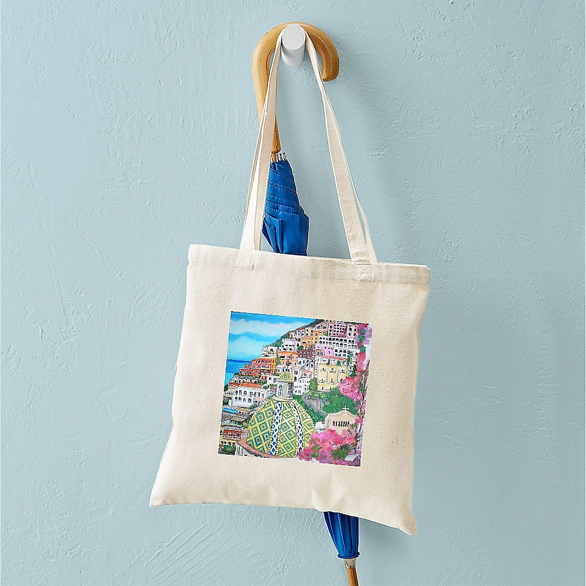 CafePress Positano, Italy Tote Bag Canvas Tote Shopping Bag