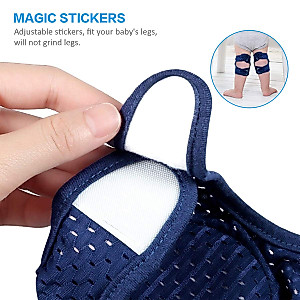 Baby Knee Pads for Crawling, Crawling knee pads for babies,Adjustable Anti Slip Breathable for Crawling Toddling(Unisex-3 sets,blue+grey+green,Size M)