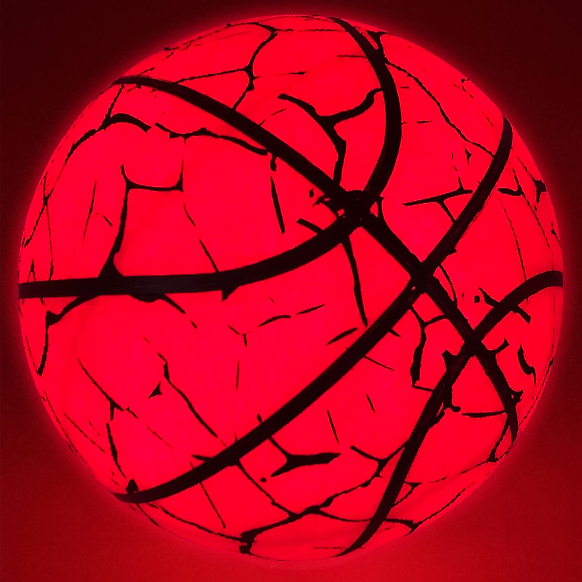RUNIGHT Light Up Basketball - Extra Pump and Net - Official Size 5 - Great Glow in The Dark with 2 LED Lights and Pre Batteries- Youth Balls Gift for Kids,Teen Boys and Girls for Night Game