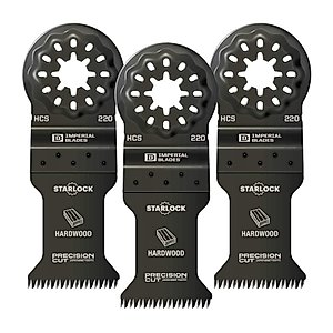 Starlock™ 1-3/8" Japanese Tooth Hardwood Oscillating Multi-Tool Blade, 10PC (Fits: Bosch and Fein. Also fits non-Starlock multi-tools: Milwaukee, Ridgid, Makita, Rockwell and more)