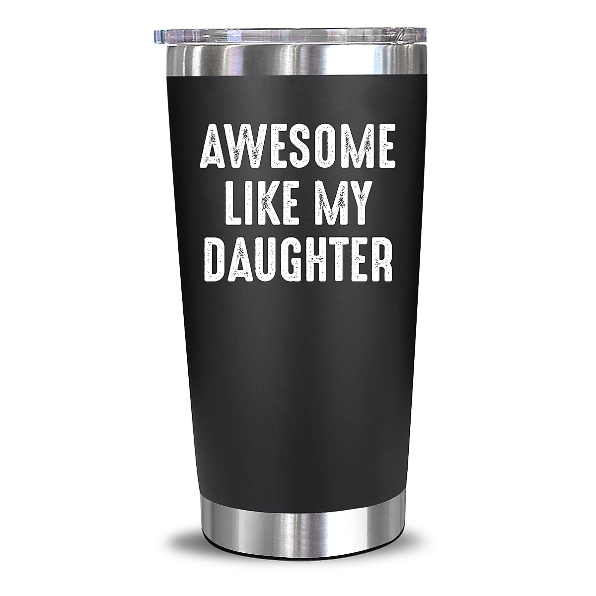 NewEleven Christmas Gifts For Dad - Cool Dad Gifts From Daughter - Unique Birthday Present Ideas For Dad, Father, Husband, Bonus Dad, Step Dad, New Dad From Daughter, Daughter In Law - 20 Oz Tumbler