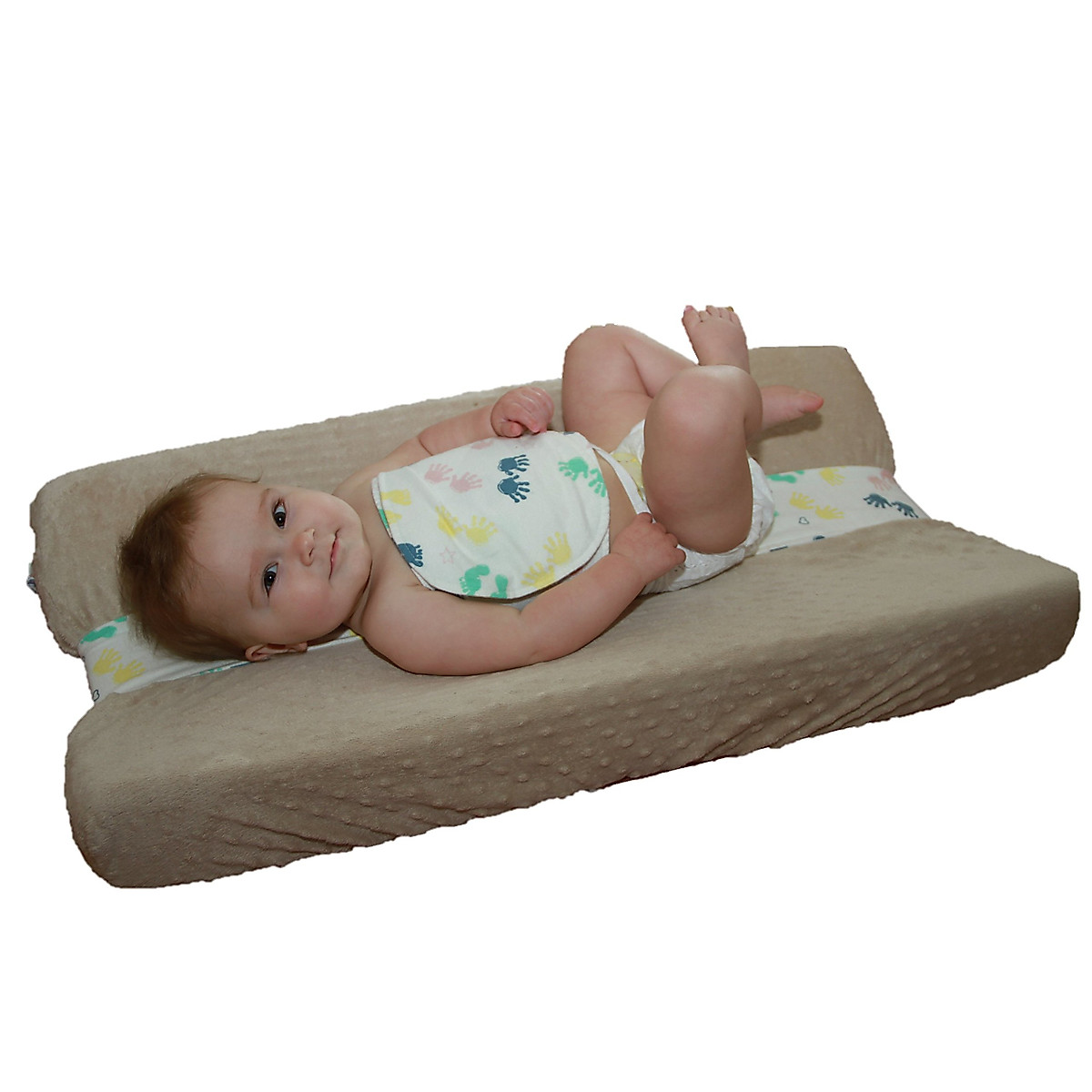 Wiggle Worm Wrap, A Universal Diaper Changing Pad Baby Restraint (Pastel)