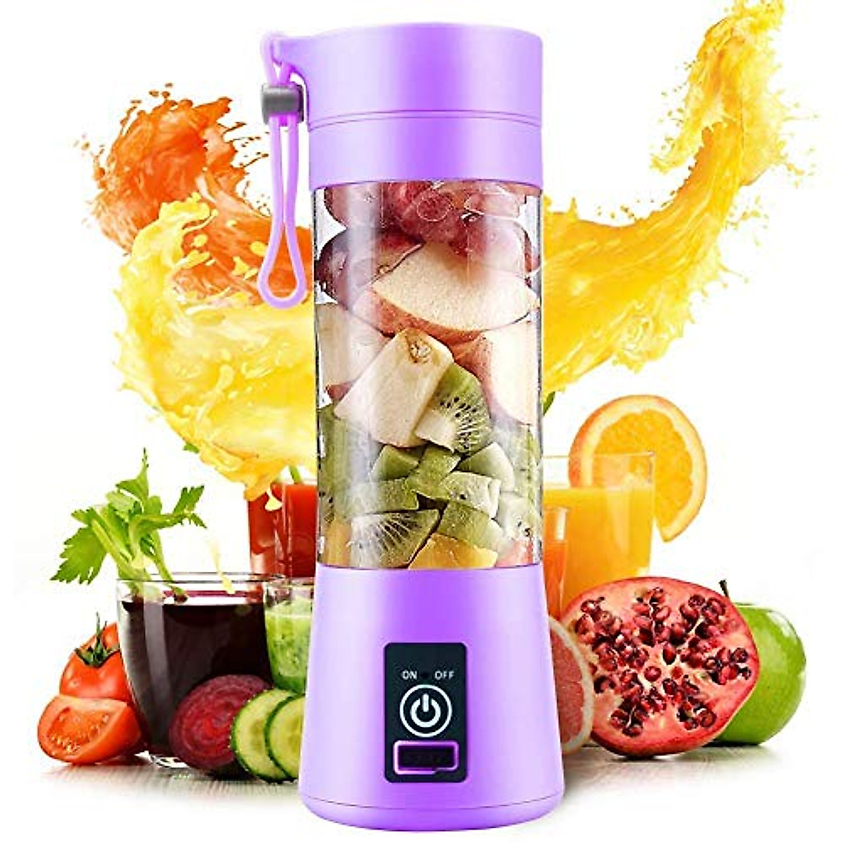 Portable Blender, Personal Mixer Fruit Rechargeable with USB, Mini Blender for Smoothie