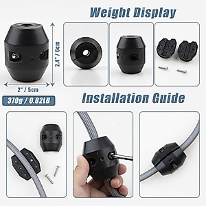 Kitchen Faucet Parts for Grohe 48293000 Replacement Hose with Weigt Ball and 3 Connect Adapters, Grohe Ladylux 46174000 46092000 Kitchen Faucet Hose Replacement Parts, Pull-Down Hose for Sink, 59"