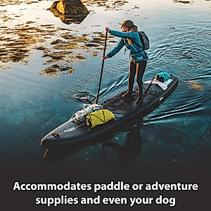 Seacow Darkside PRO ISUP Paddle Board Kit - Ultra Light Inflatable SUP - Everything Included with Standup Paddleboard (Black/Grey)