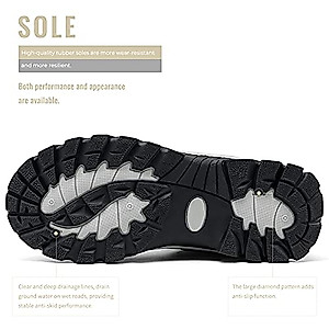 ASHION Women's Snow Boots Waterproof Snowboots Non Slip Durable Warm Winter Booties Hook and Loop Outdoor Shoes Leopard Black Size 10