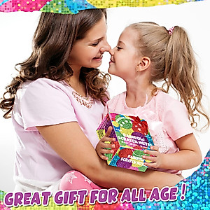 ZMLM Stocking Stuffers Gift for Kids - 165 Holographic Rainbow Scratch Paper Art Mini Notes Cards Bulk Party Favor Art Craft Supplies Toy for Girls Boys Birthday Christmas Halloween Box Gift