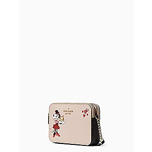 Kate Spade x Minnie Mouse Double Zip Crossbody Leather Purse