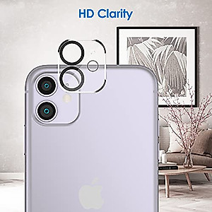 JETech Screen Protector for iPhone 11 6.1-Inch with Camera Lens Protector, Tempered Glass Film, 2-Pack Each