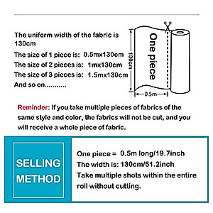 TINGCHAO Pure Cotton Fabric Simple Cartoon Cute Little Animal Rabbit Shiba Inu Sushi Drink Pattern Handmade Crafts Cloth for Sewing Girl Shirt Headband 130X50cm,A