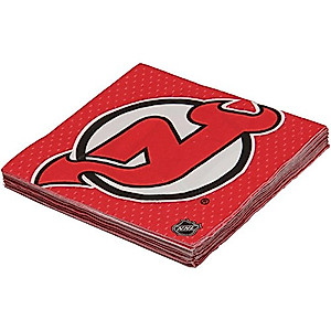 Amscan 513820 New Jersey Devils Collection Luncheon Napkins, 16 pcs
