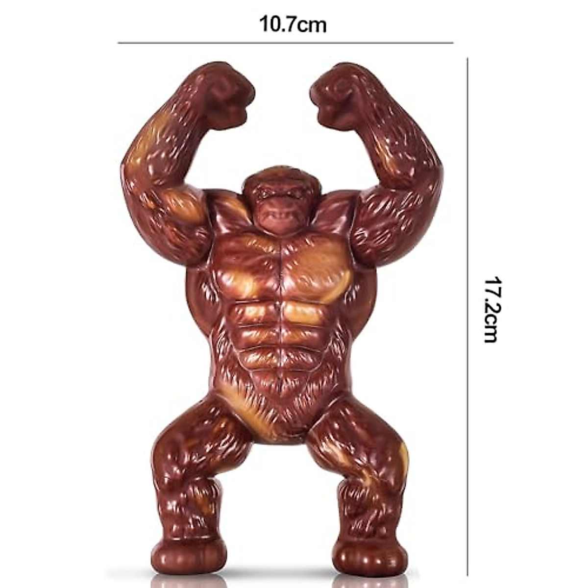 Tainrunse Dental Dog Toy Dog Grinding Toy Dog Toy Realistic Gorilla Shape Chew Toy for Dogs Durable Nylon Bite-Resistant Teeth Grinding Pet Supplies Red