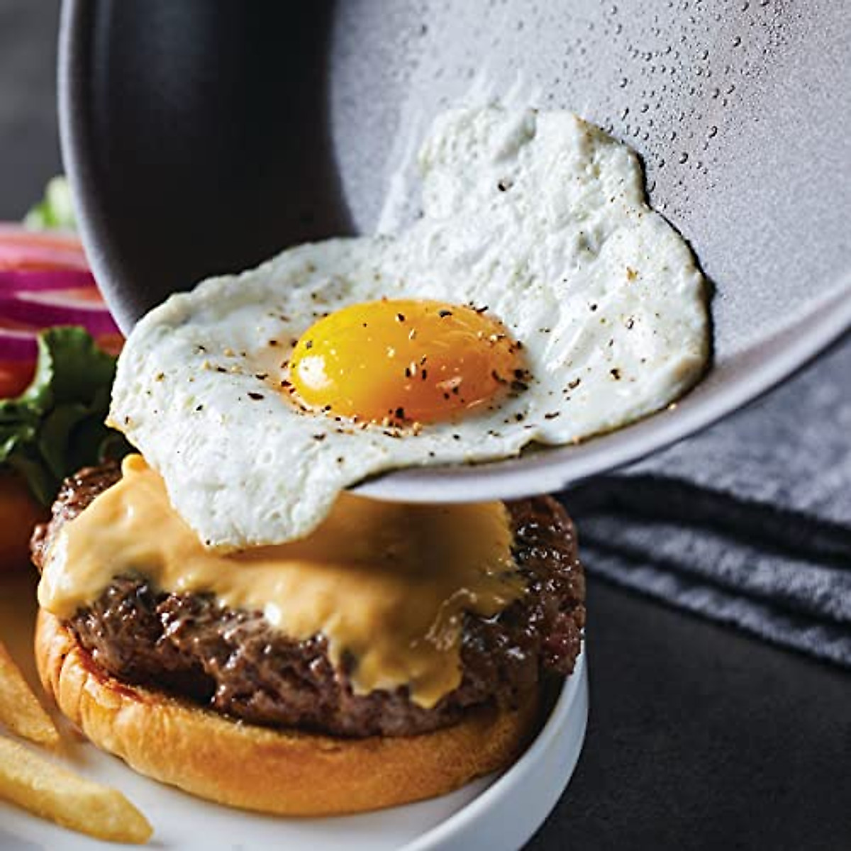 Rachael Ray Cook + Create Nonstick Cookware/Pots and Pan Set, 10 Piece, Agave Blue