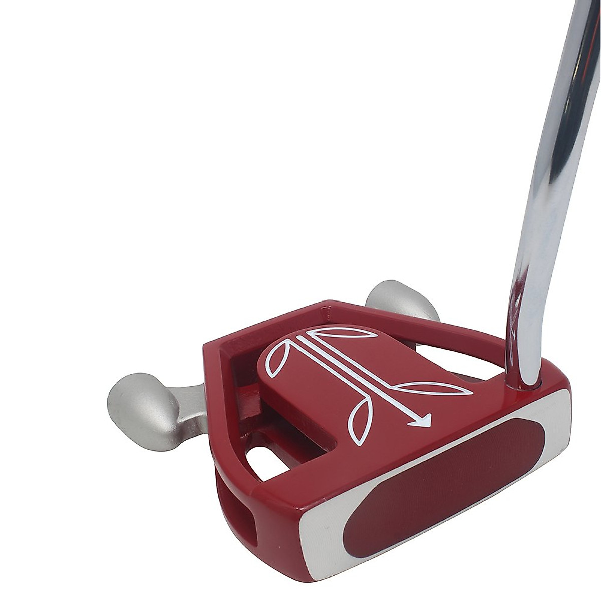 T7 Twin Engine Red Mallet Golf Putter Right Handed with Alignment Line Up Hand Tool 34 Inches Men's Standard Length Perfect for Lining up Your Putts