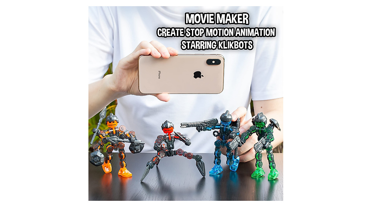 Zing Klikbot Guardians Set of 4 Action Figures for Stop Motion Animation